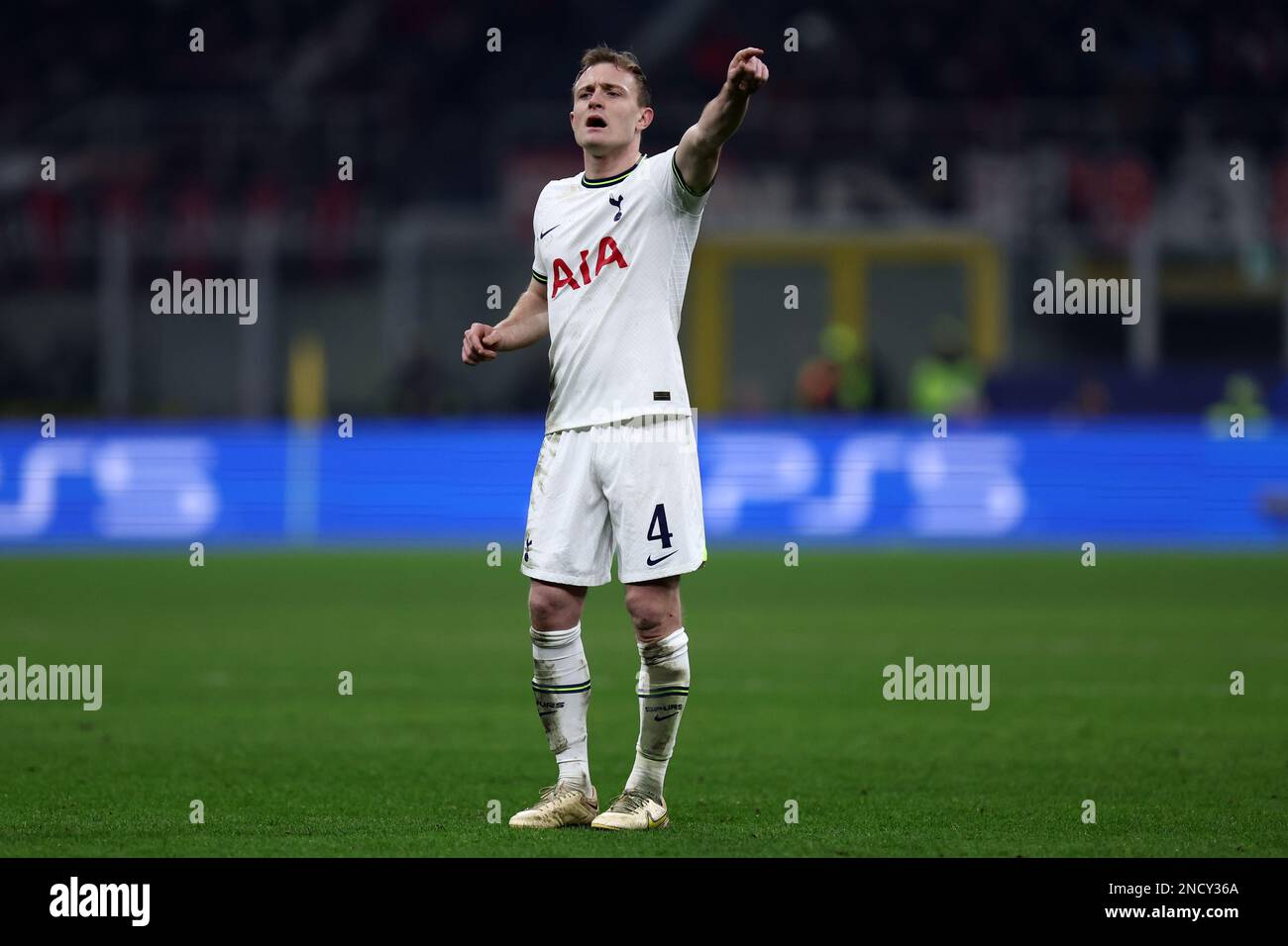 Oliver Skipp of Tottenham Hotspur Fc gestures during the Uefa Champions ...