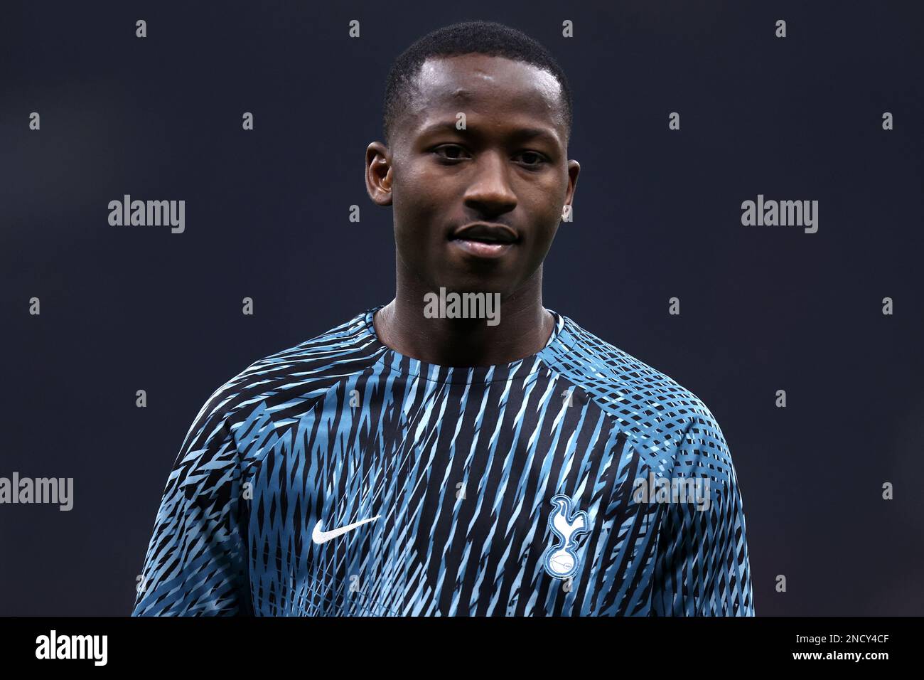 Pape Matar Sarr of Tottenham Hotspur Fc during warm up before the Uefa ...