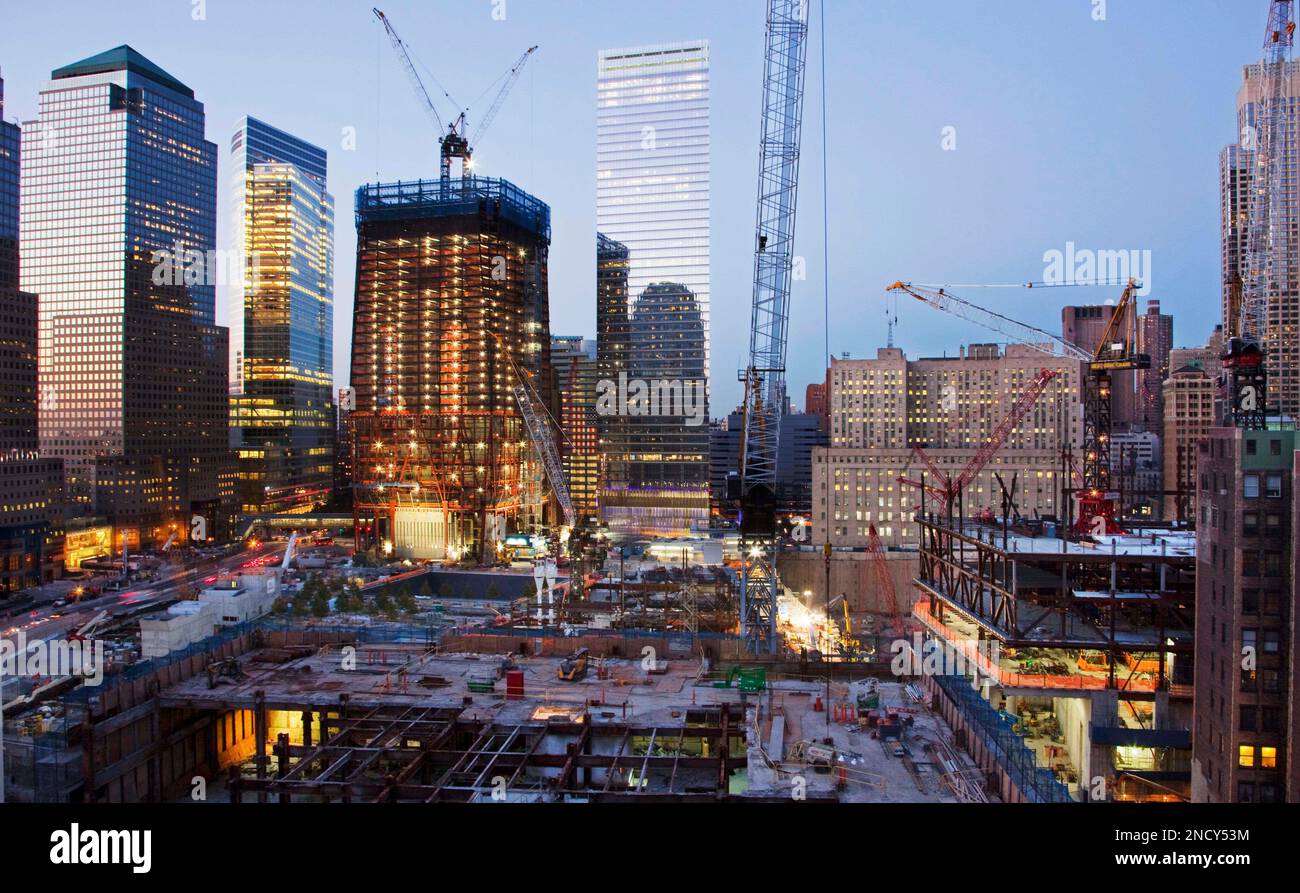 Work continues at the World Trade Center, Sunday, Oct. 10, 2010 in New ...