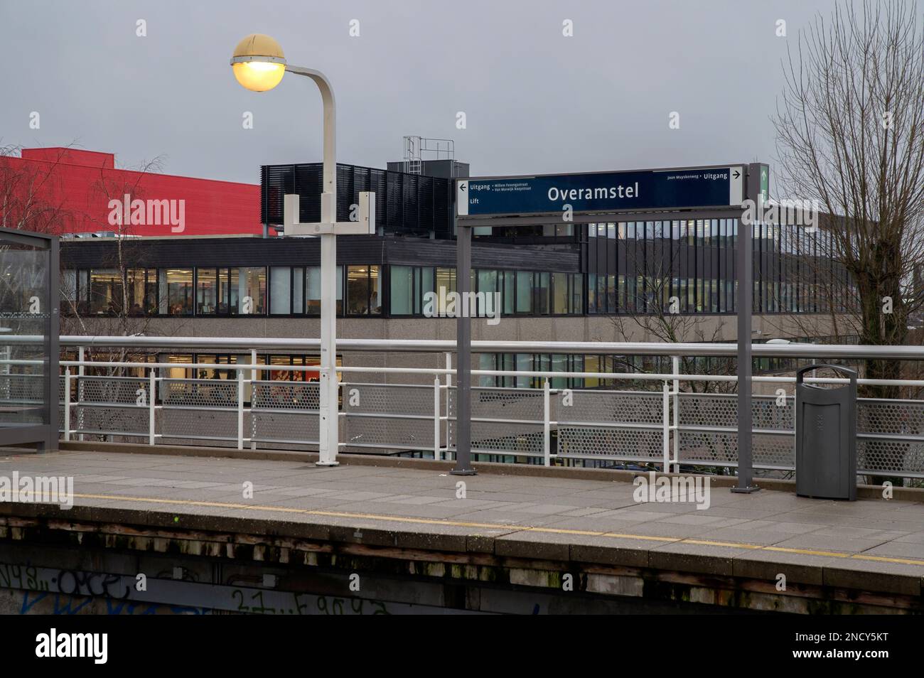 Subway Station Overamstel At Amsterdam The Netherlands 16-1-2023 Stock ...