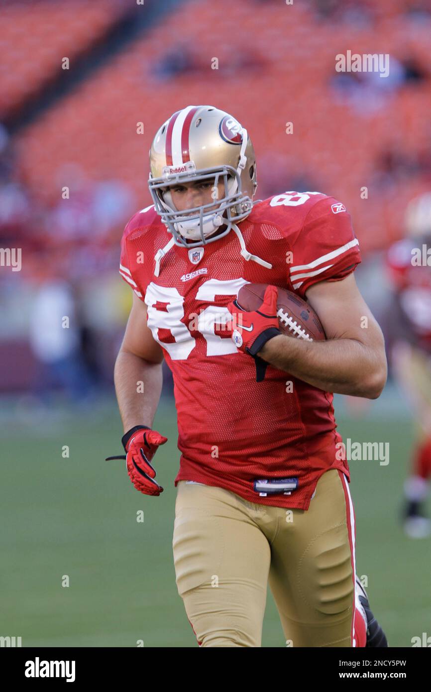 San Francisco 49ers tight end Nate Byham (82) before an NFL football ...