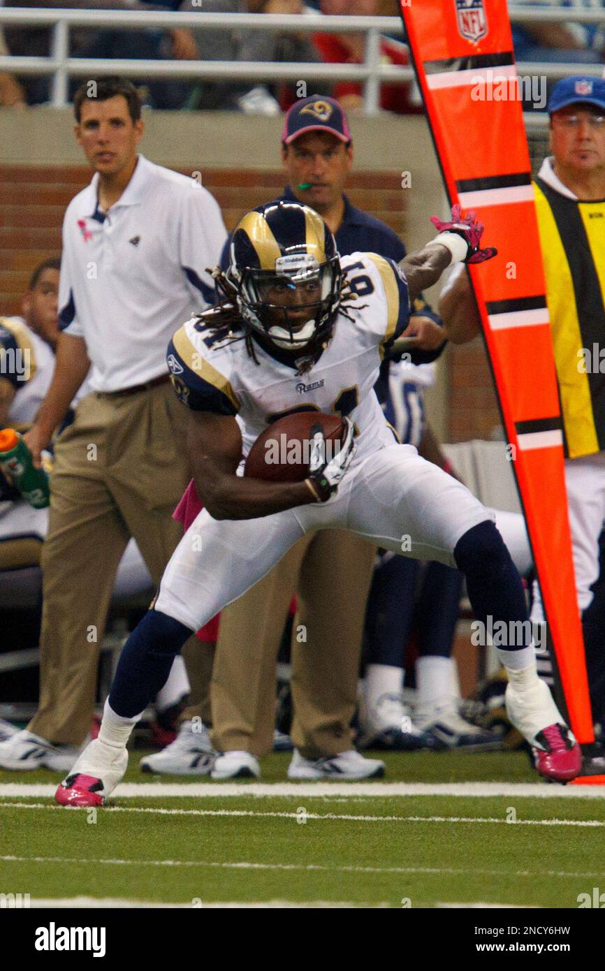 St. Louis Rams wide receiver Mardy Gilyard (81) runs the ball in the ...