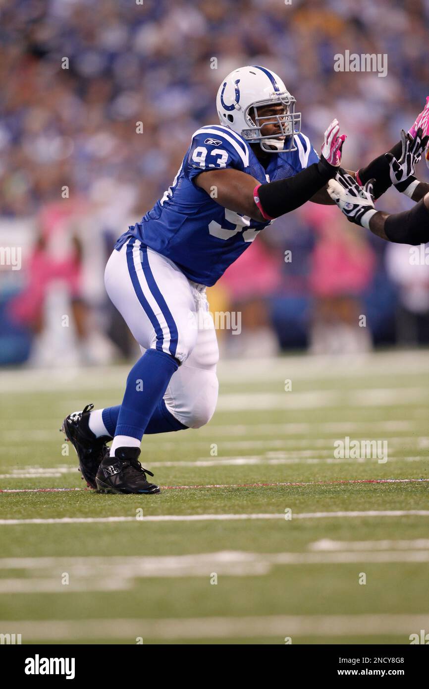 Indianapolis Colts defensive end Dwight Freeney (93) in action during ...