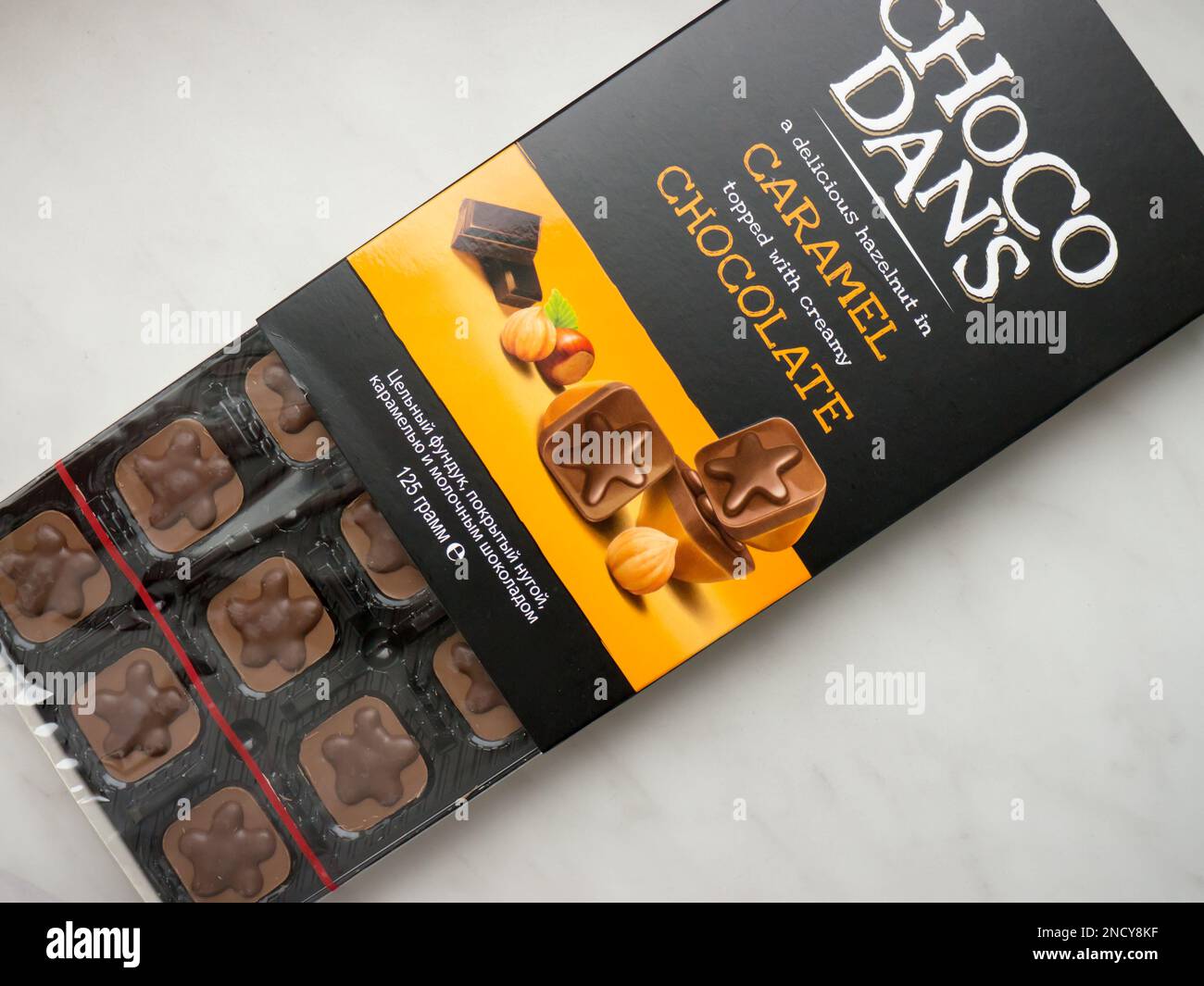 CHOCO DAN'S Chocolate candies Stock Photo - Alamy