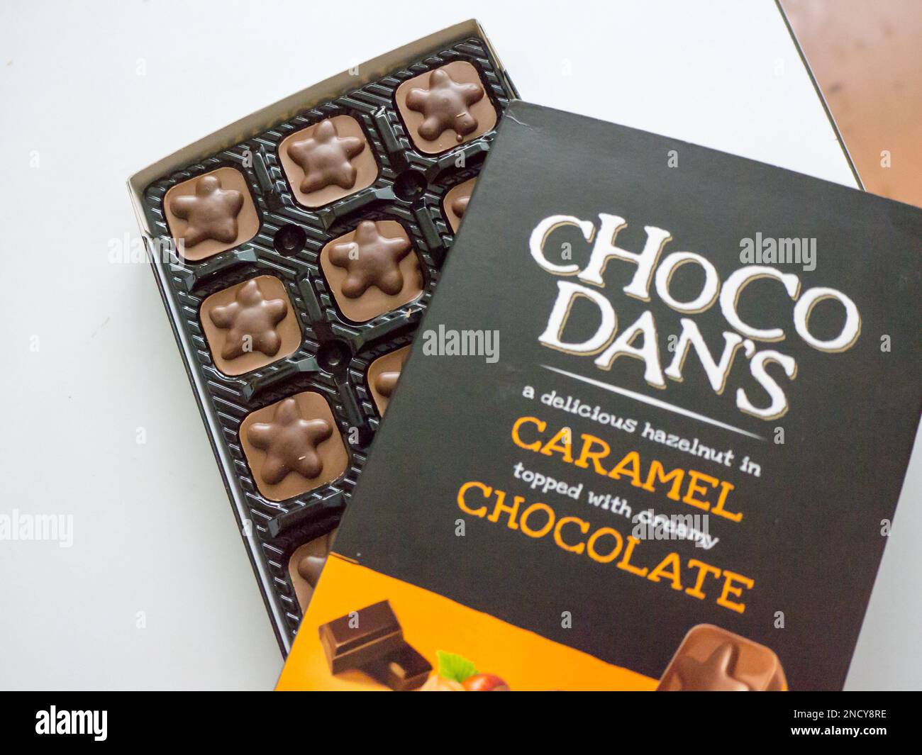 CHOCO DAN'S Chocolate candies Stock Photo - Alamy