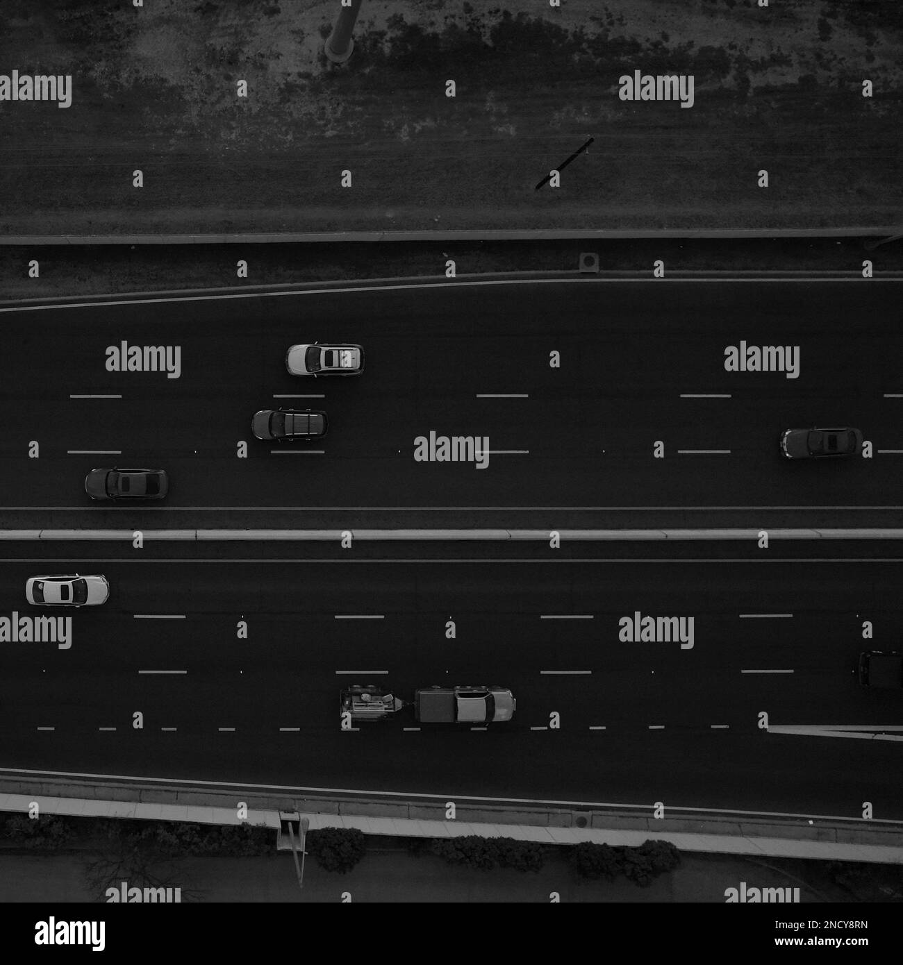 On top of cars Black and White Stock Photos & Images - Alamy