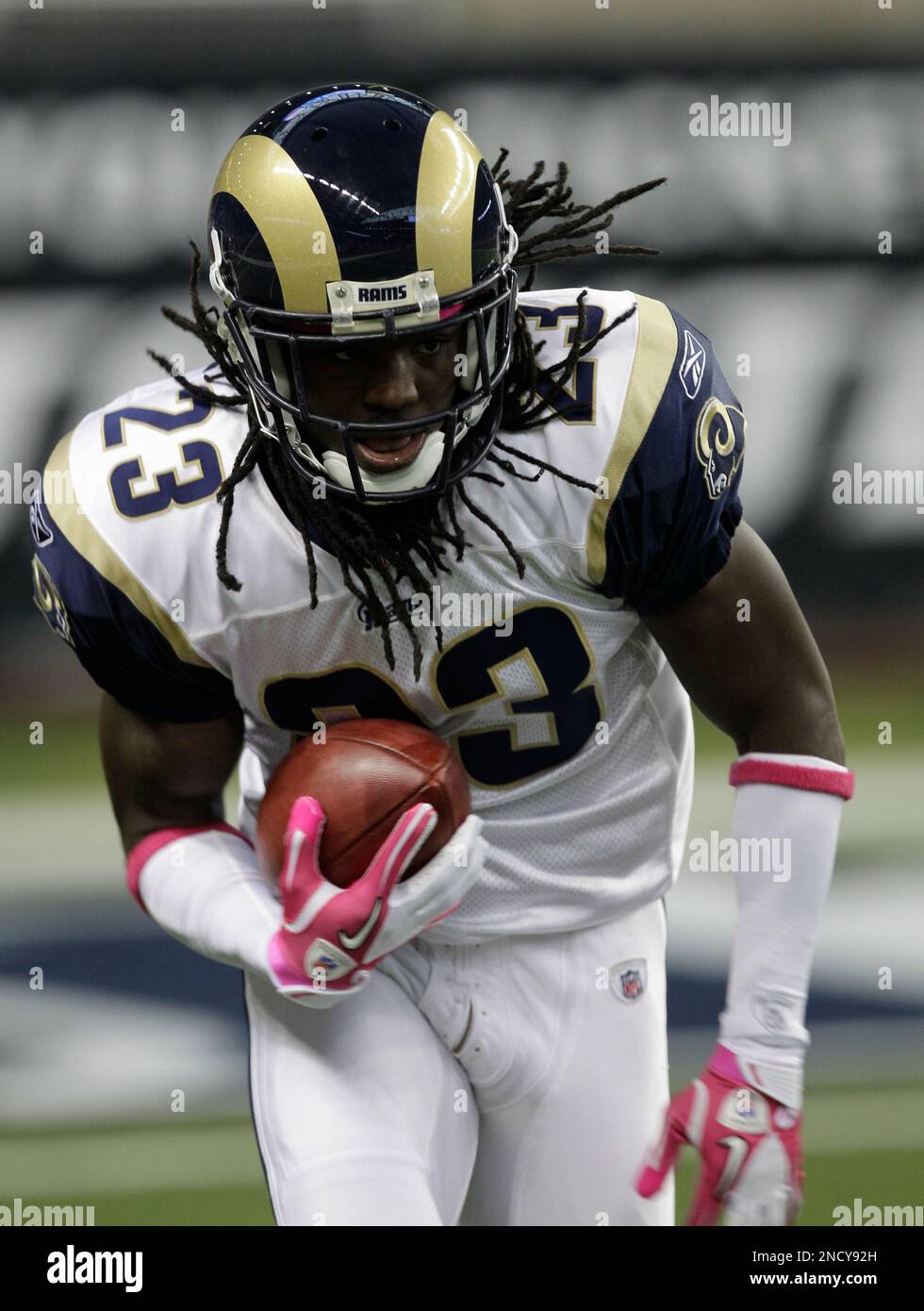 St. Louis Rams cornerback Jerome Murphy (23) carries the ball during ...