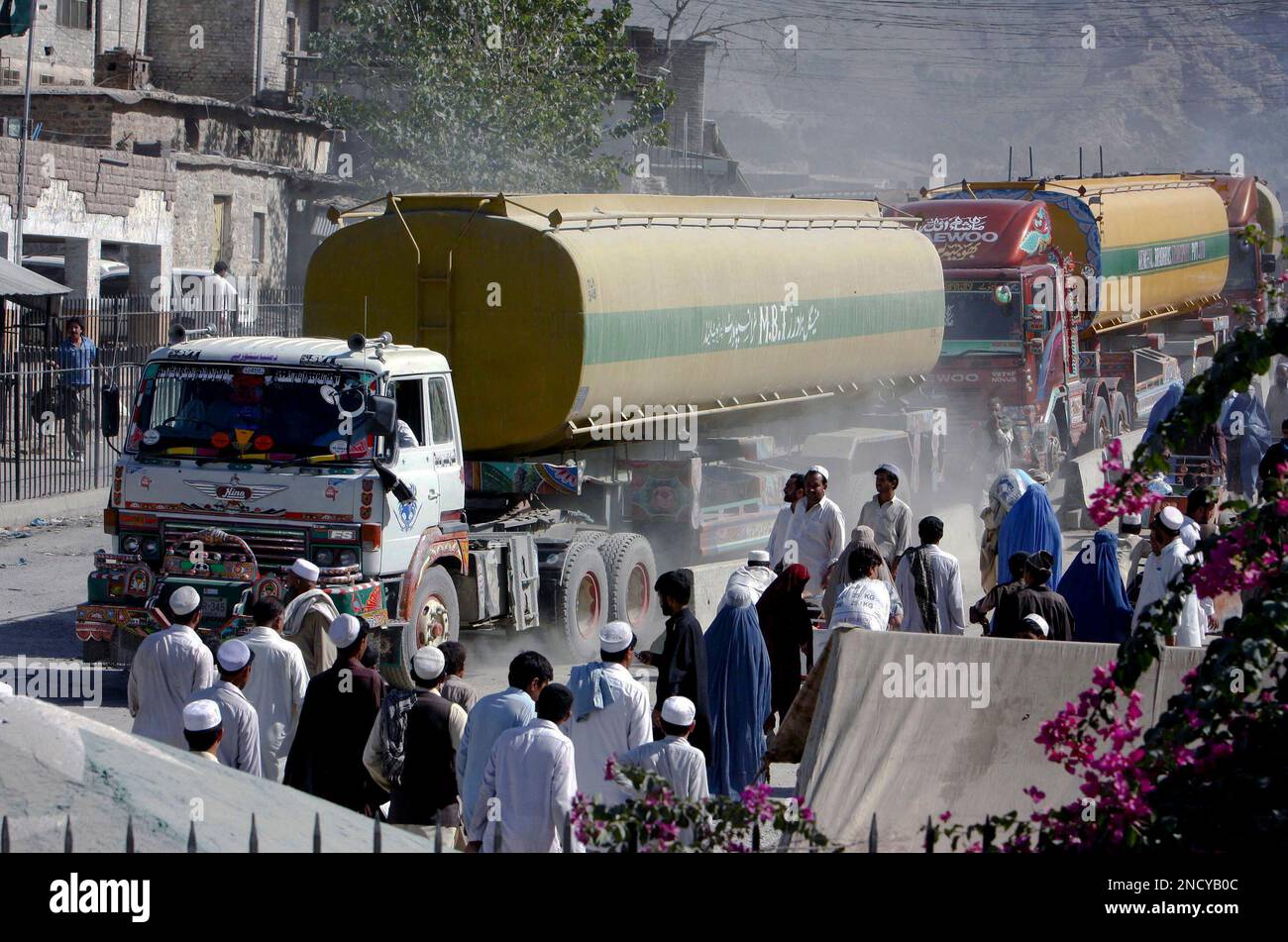 Pakistani oil tankers carrying fuel for NATO forces enter into ...