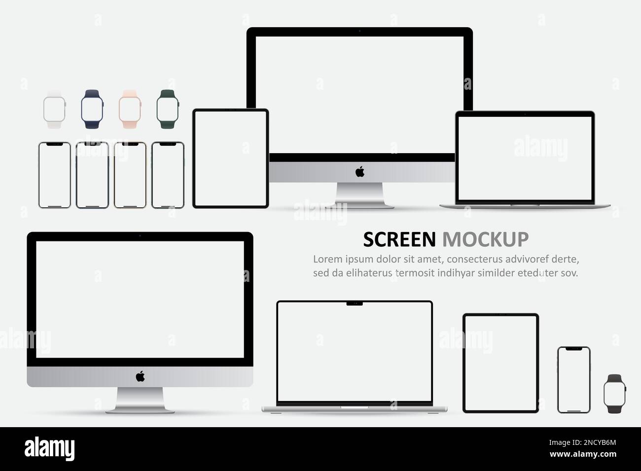 Imac Ipad Iphone Vector