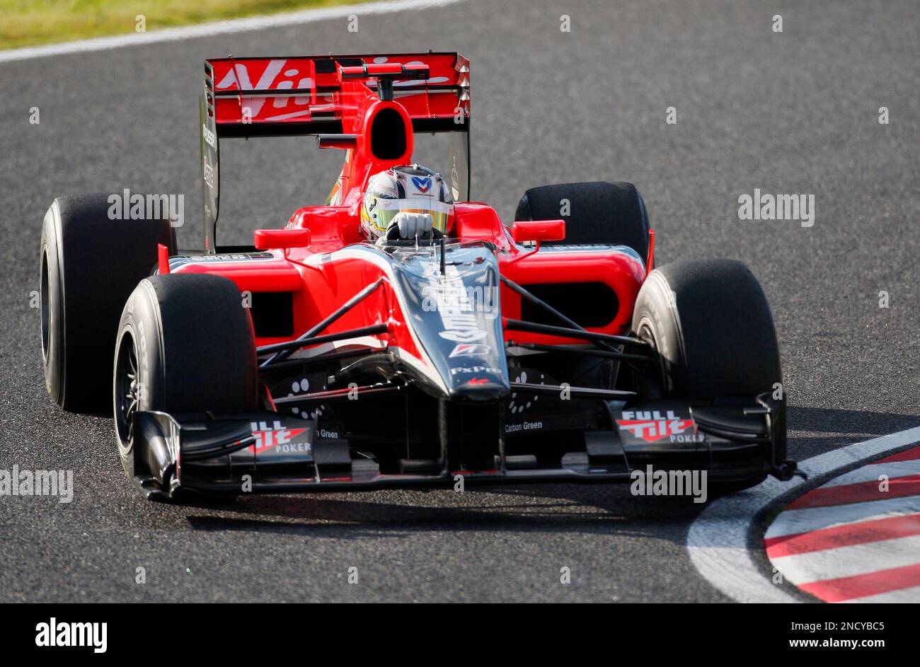 Virgin Formula One driver Timo Glock of Germany drives into the chicane ...