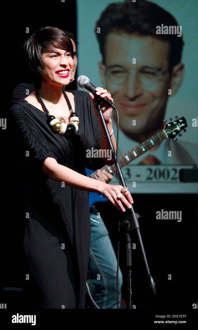 Meesha Shafi, a member of Pakistani pop group 'Overload' performs ...