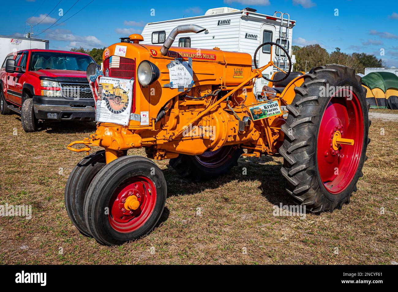 Fort Meade, FL - February 24, 2022: High perspective front corner view ...