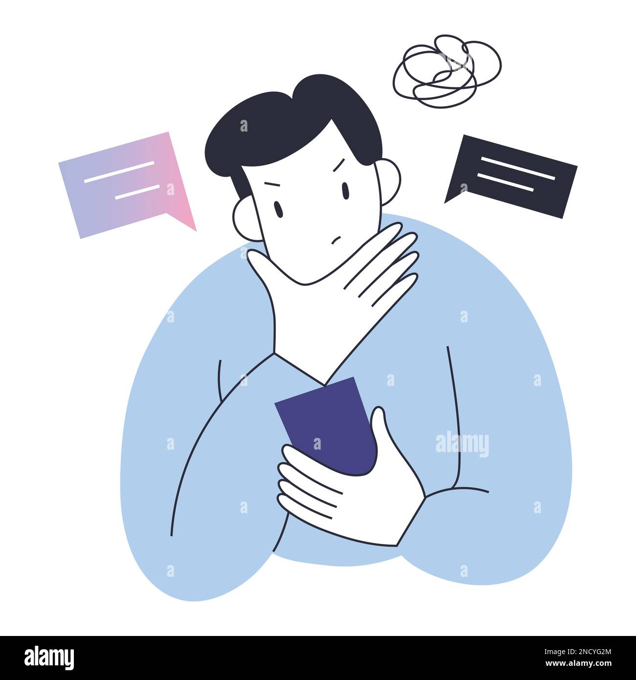 Worried Person Clipart