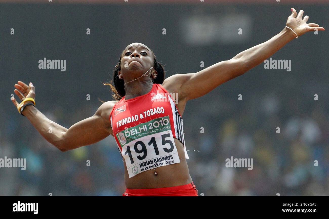 Trinidad's Ayanna Alexander competes in a Women's Long Jump ...