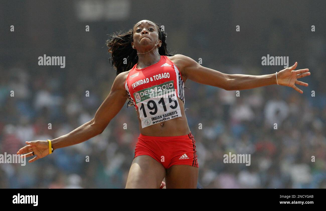 Trinidad's Ayanna Alexander competes in a Women's Long Jump ...