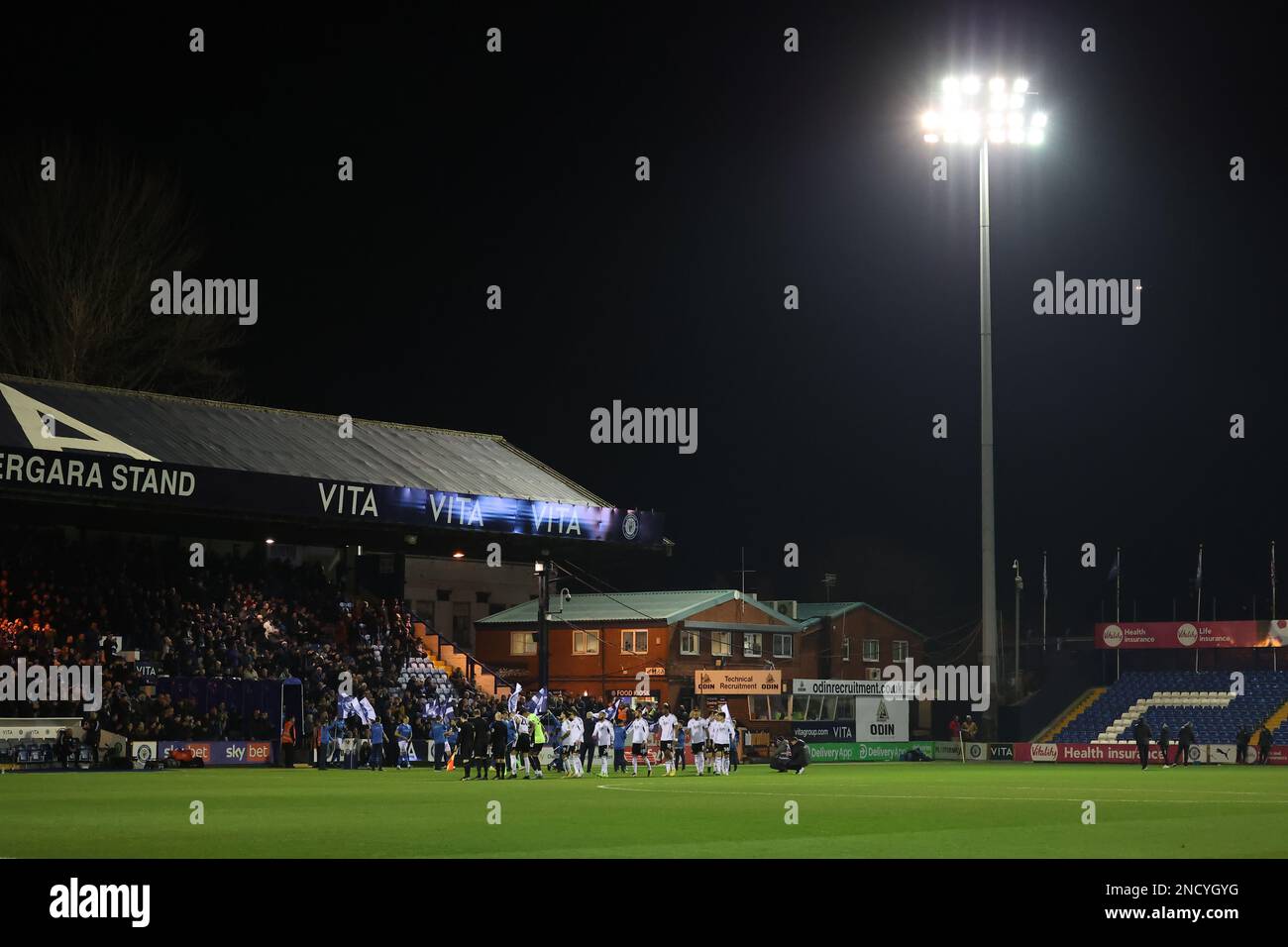 General view of Edgeley Park before the EFL League Two match between ...
