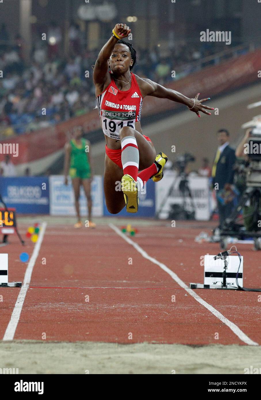 Trinidad's Ayanna Alexander competes in the Women's Triple Jump final ...
