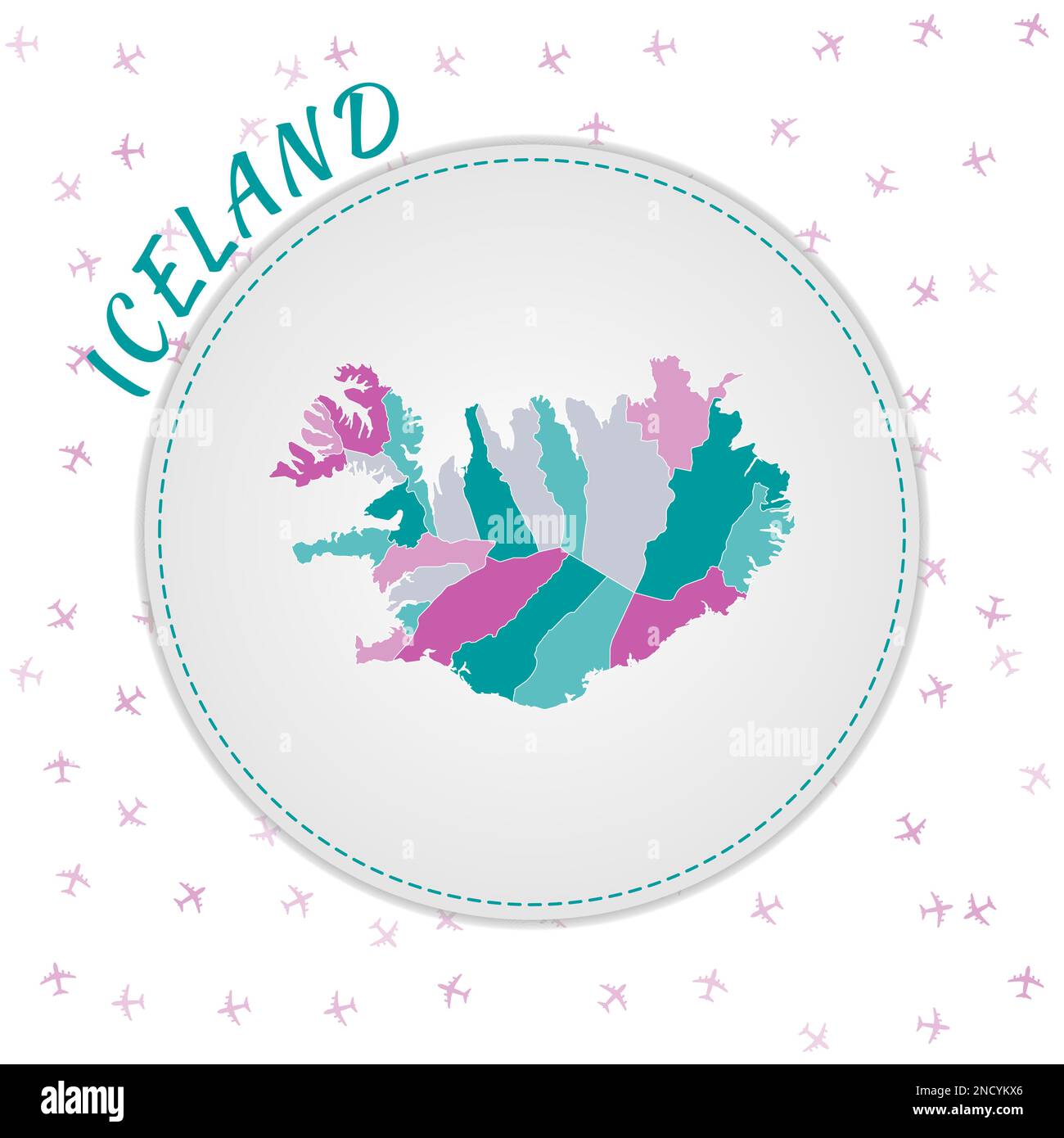 Iceland sightseeing Stock Vector Images - Alamy