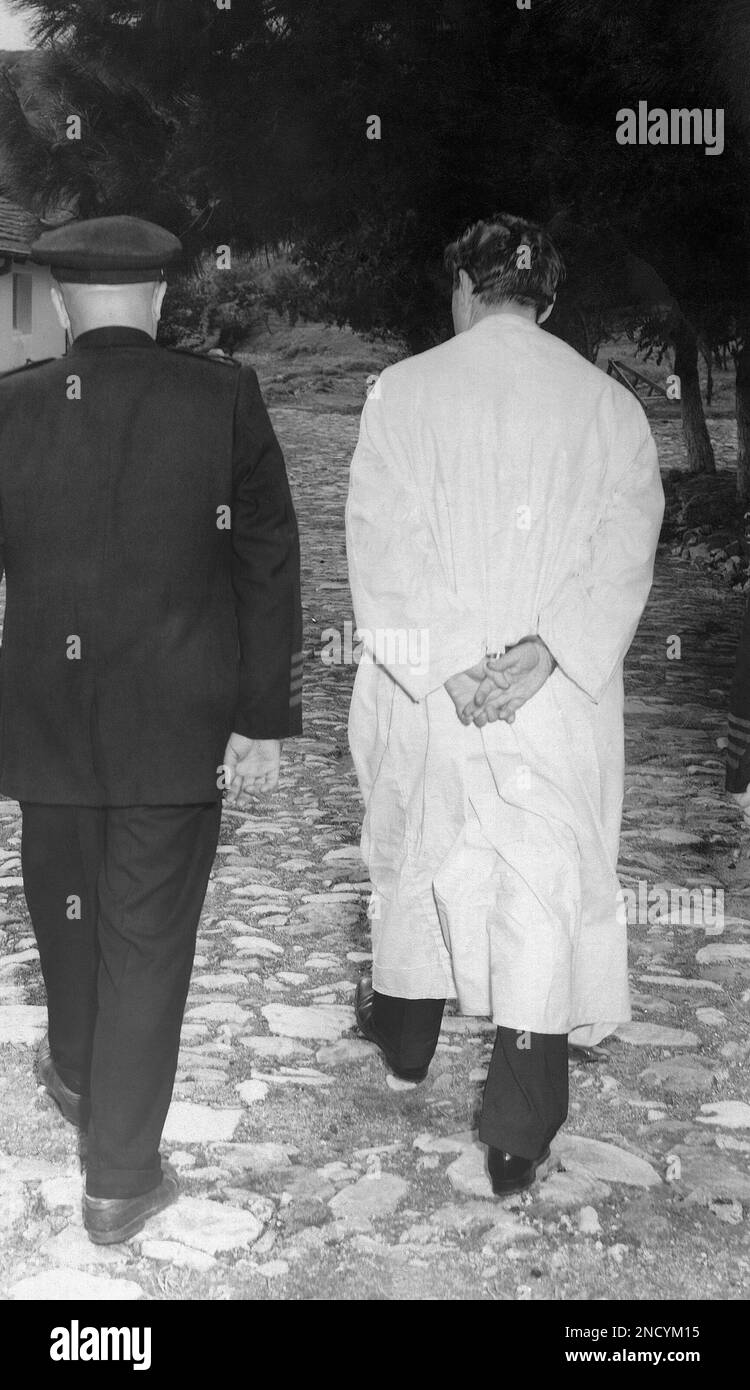 Ousted Turkish Premier Adnan Menderes walks to the Gallows, right ...
