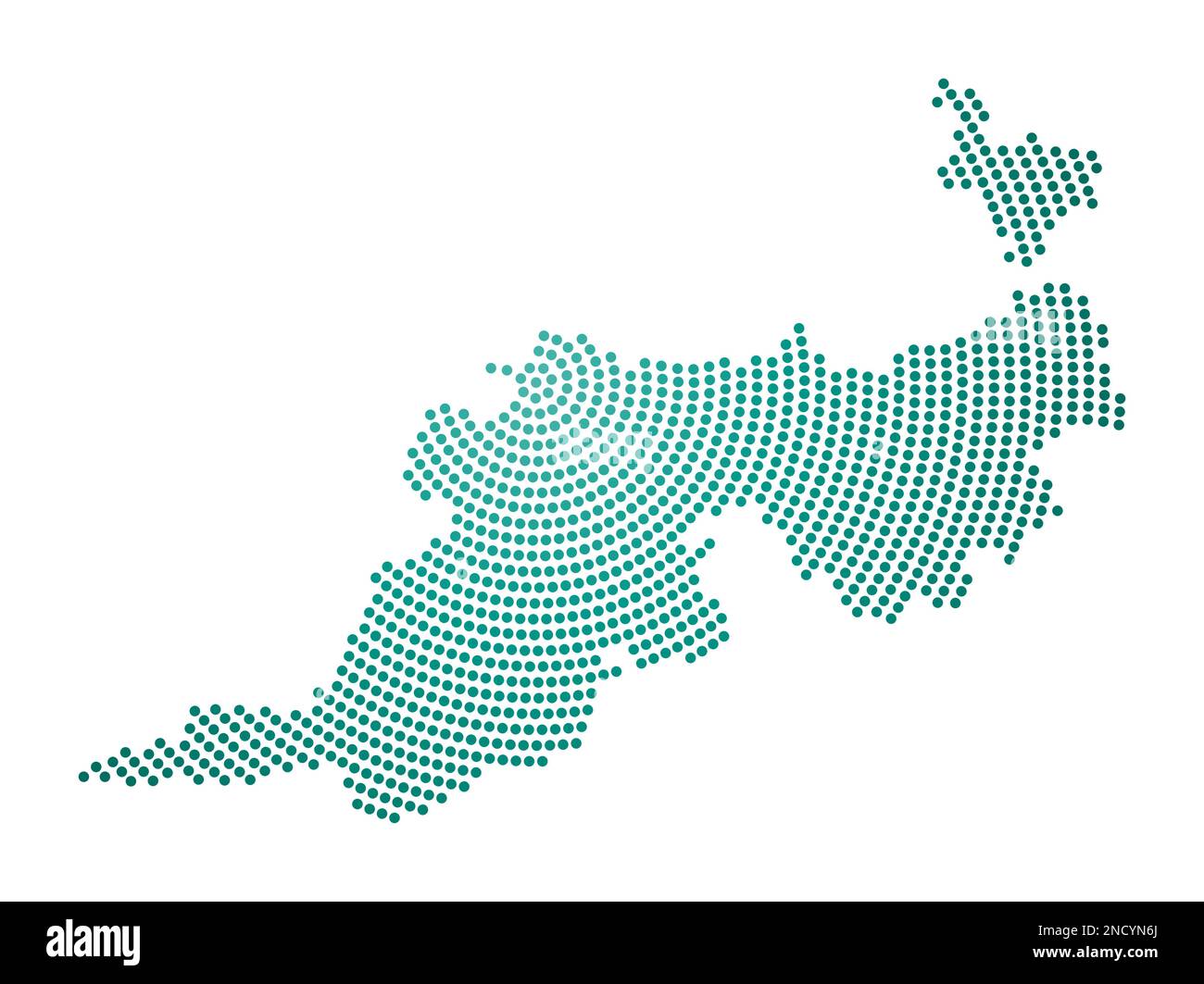 Guana Island dotted map. Digital style shape of Guana Island. Tech icon ... Guana Island dotted map. Digital style shape of Guana Island. Tech icon ...