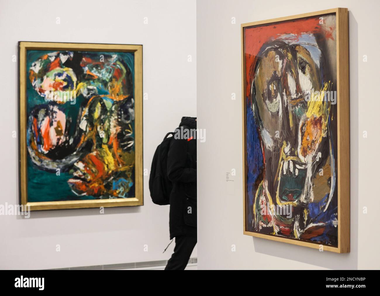 A person views the exhibition 'Open Creation and its Enemies: Asger ...