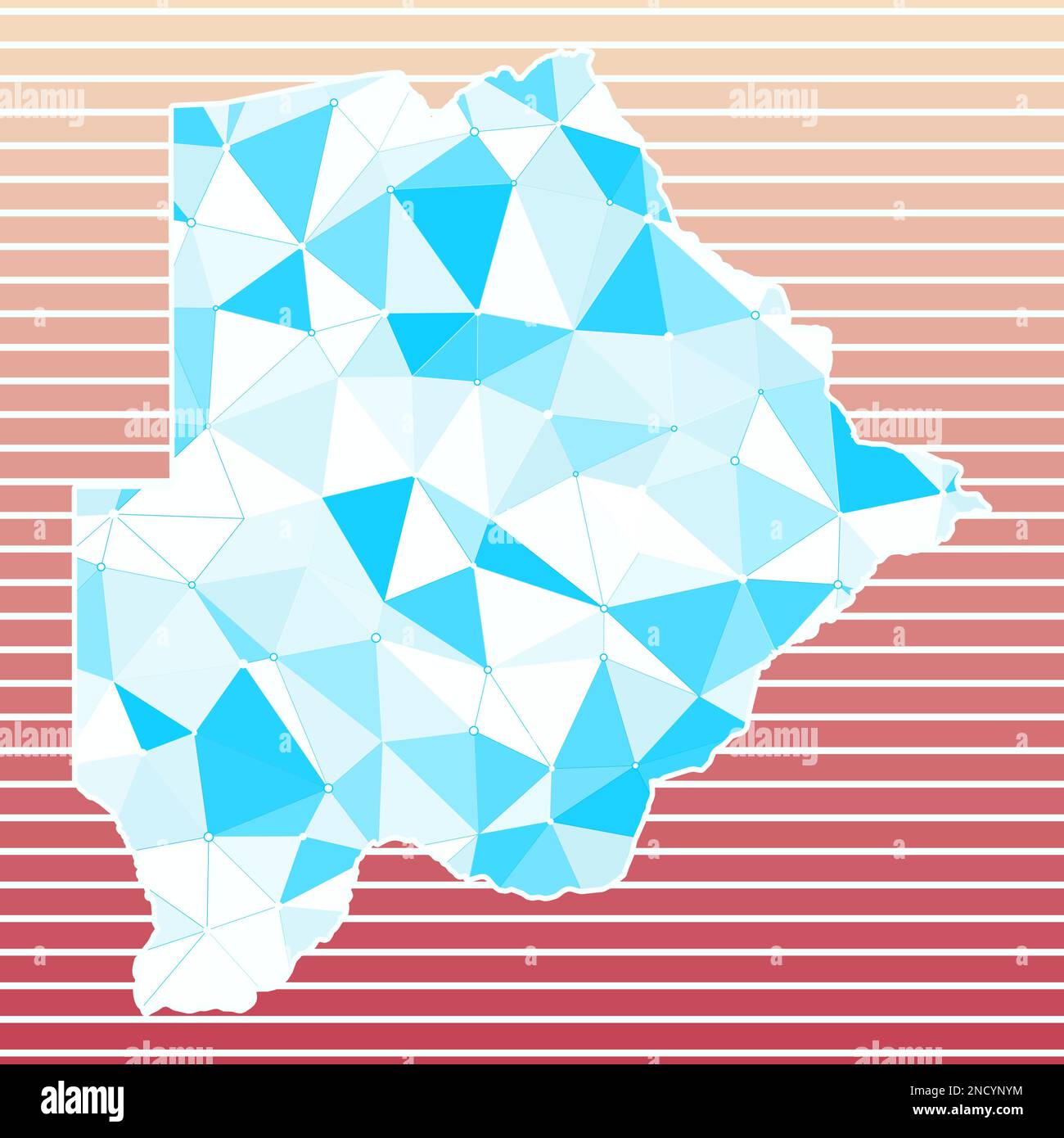 Botswana vector illustration. Botswana design on gradient stripes ...