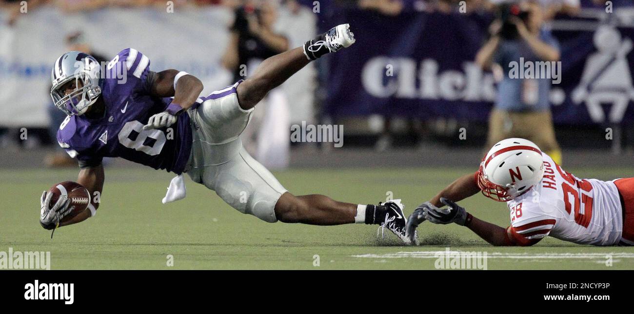 Kansas State running back Daniel Thomas (8) is tackled by Nebraska ...