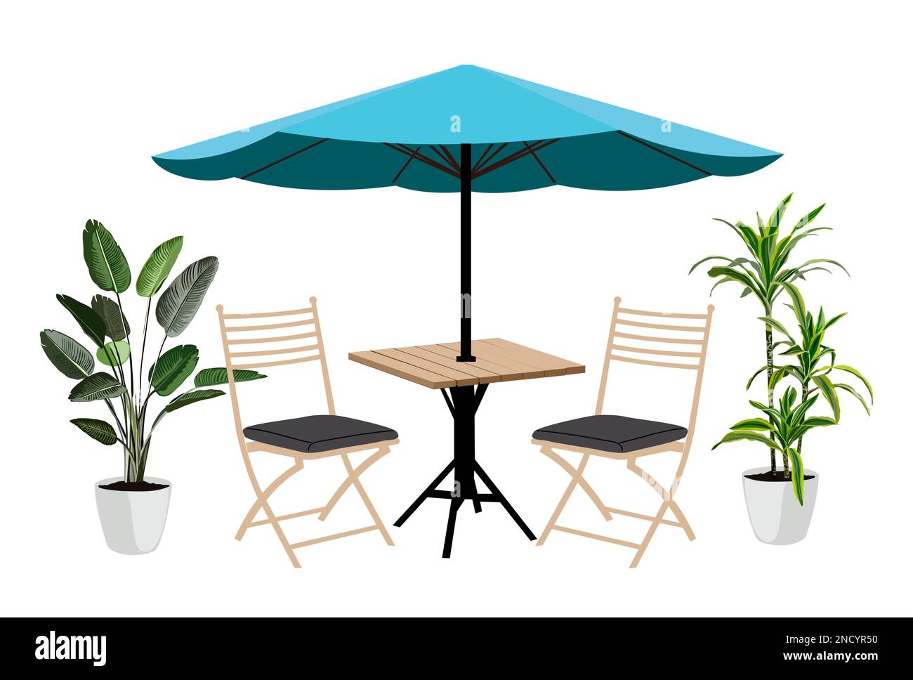 Summer street cafe, bistro scene vector isolated Stock Vector Image ...