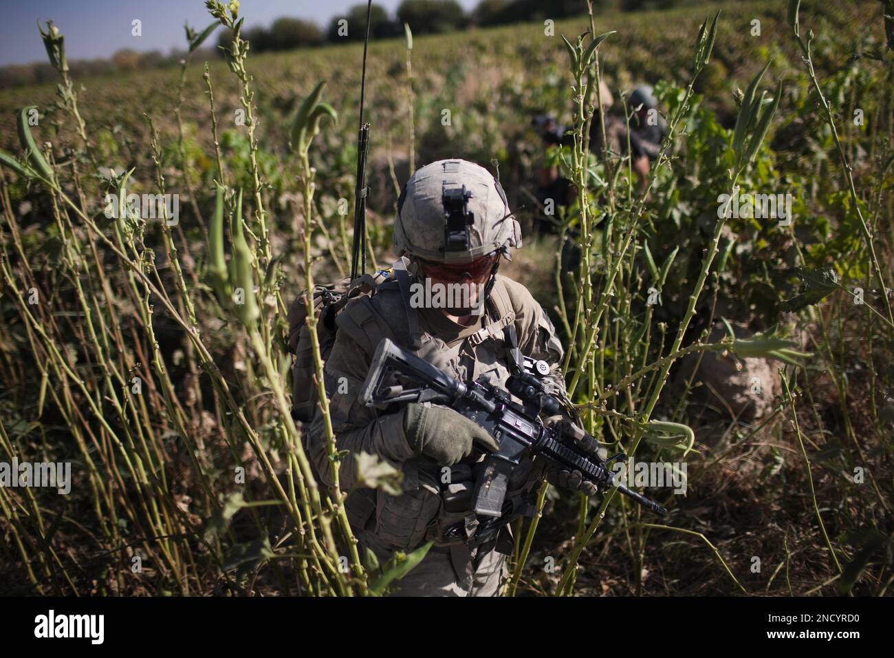 A US soldiers from Bravo Company 2-502 Infantry Regiment, 101st ...