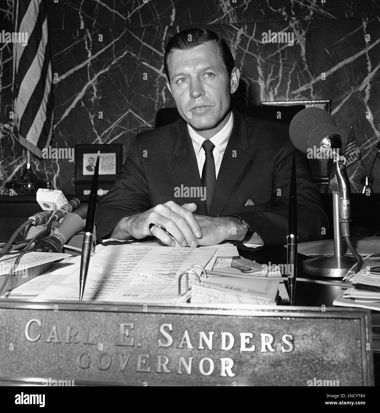 Governor Carl Sanders of Georgia in Atlanta July 1964. (AP Photo Stock ...