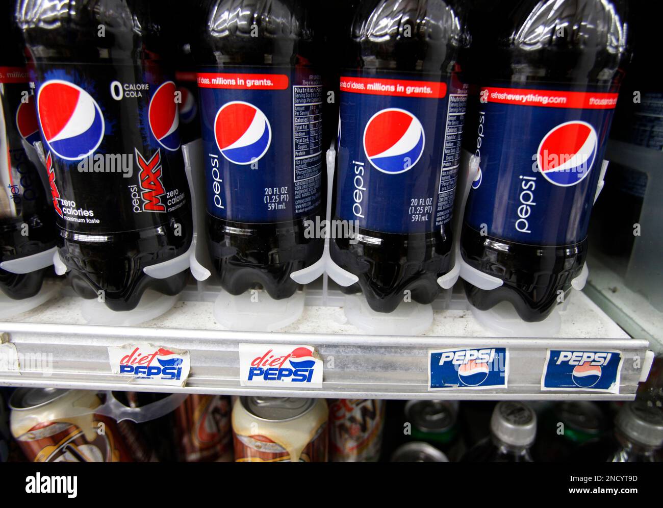 Pepsico product Pepsi drinks on display at a grocery store in Palo Alto ...