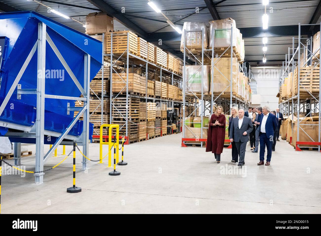 Queen Maxima on a working visit to FastFeetGrinded in Heerhugowaard ...