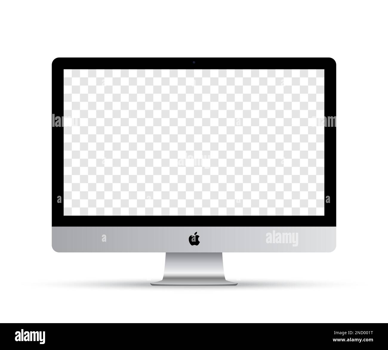 Imac mockup with blank screen and shadow Stock Vector Image & Art - Alamy