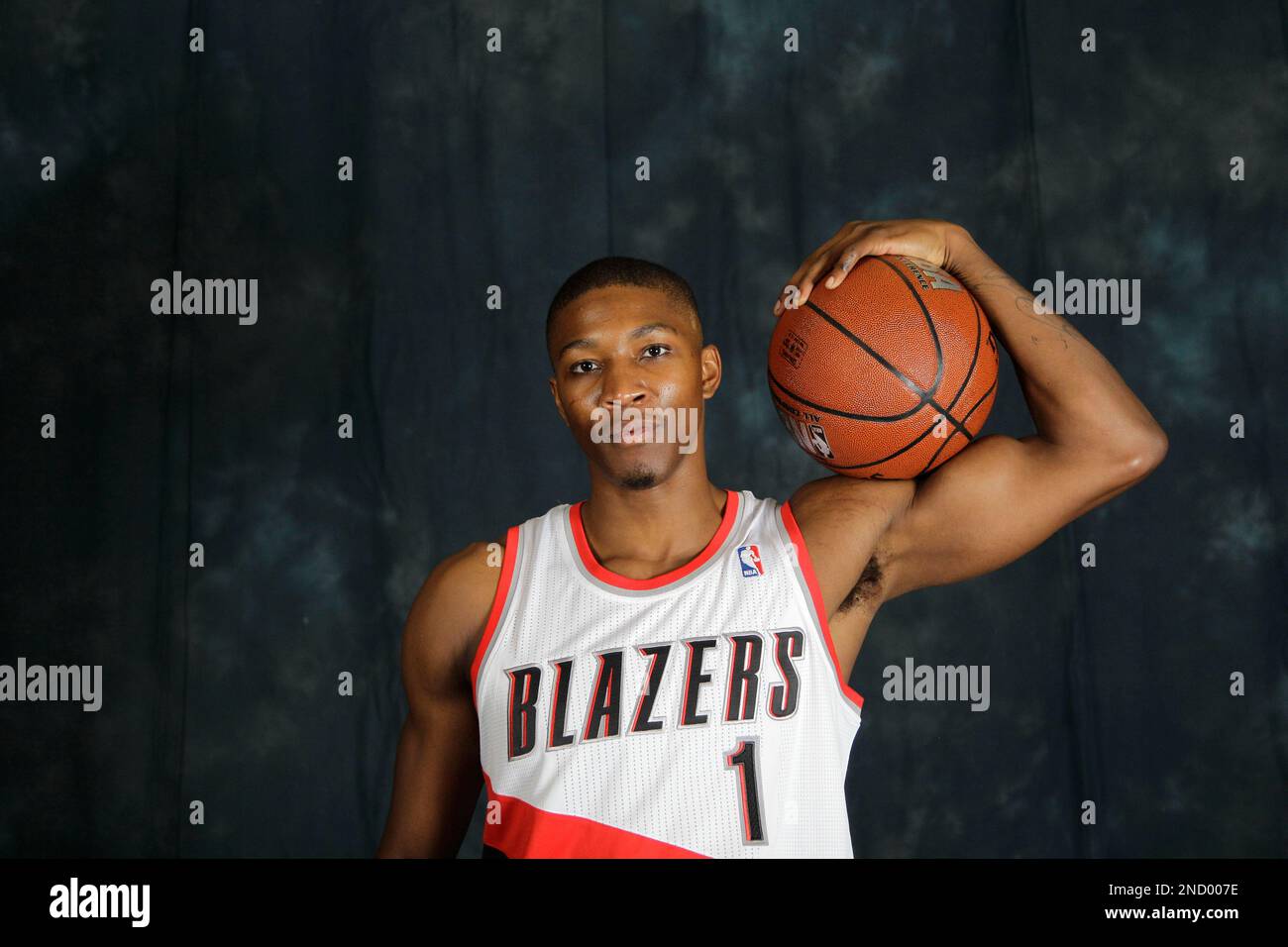 Portland Trail Blazer's guard Armon Johnson (1) poses for during the ...