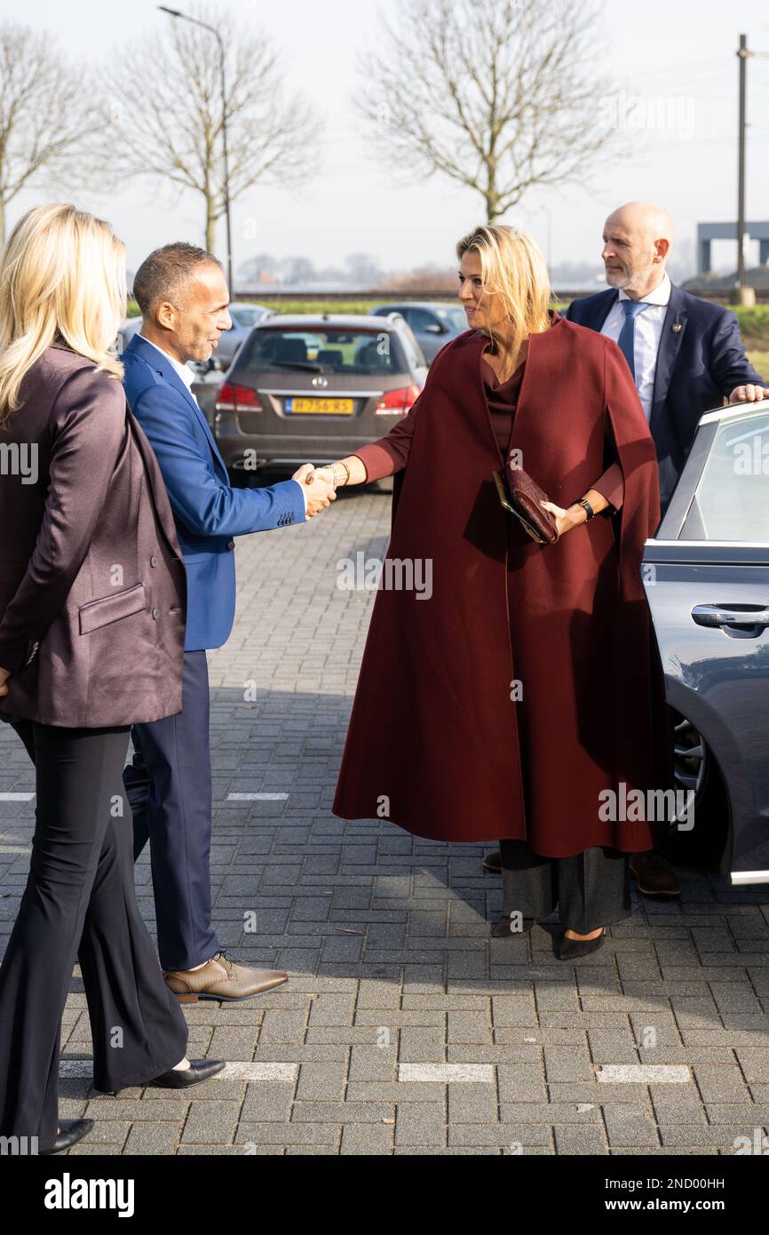 Queen Maxima on a working visit to FastFeetGrinded in Heerhugowaard ...