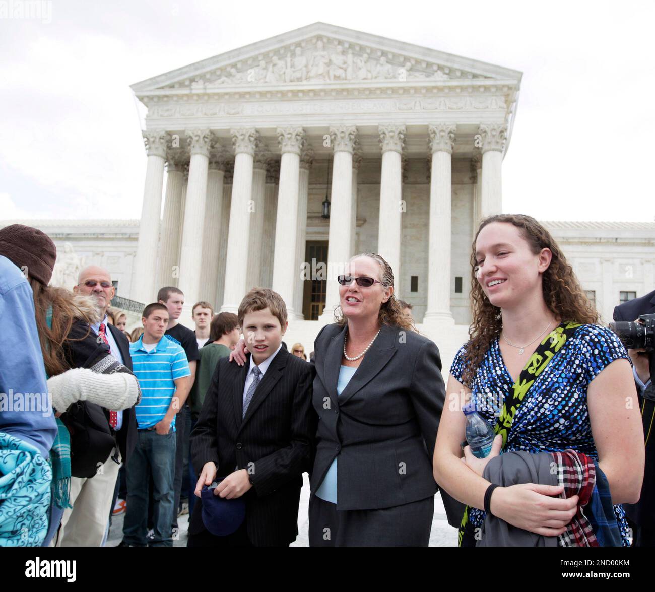 Margie Phelps, second from right, a daughter of Fred Phelps and the ...