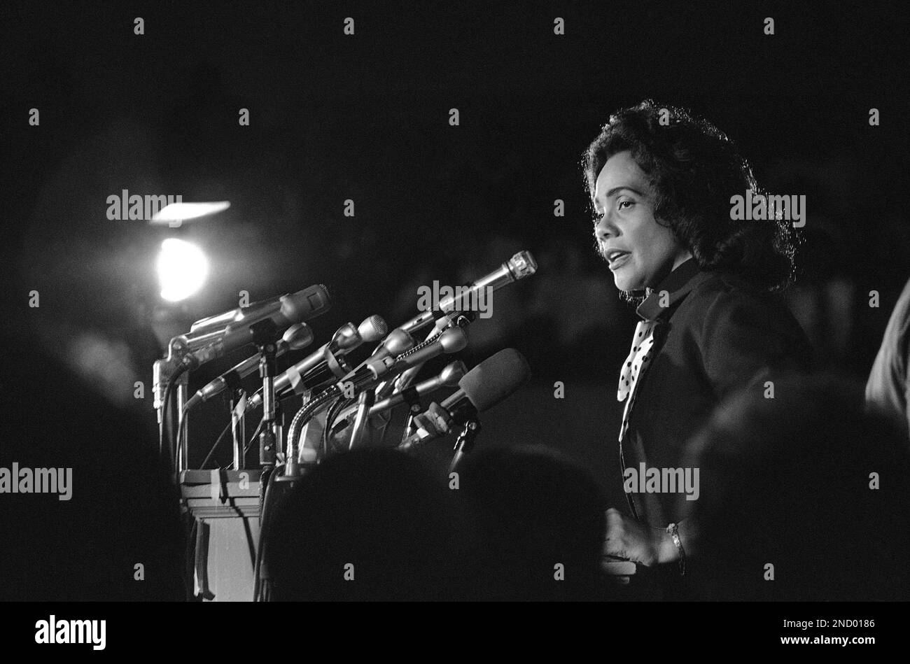 Coretta Scott King, widow of civil rights leader Dr. Martin Luther King ...