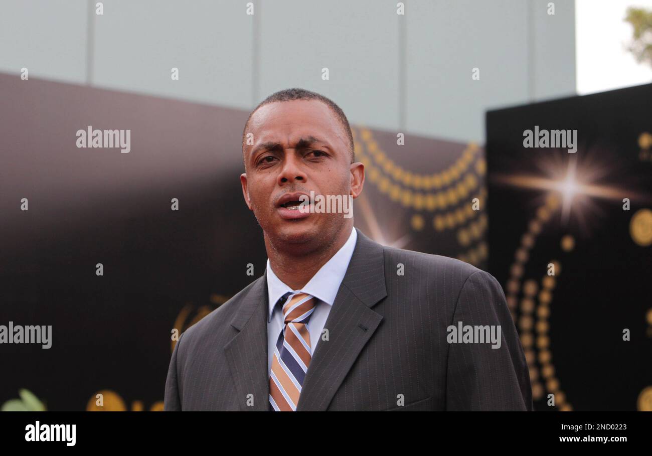 Former West Indies cricketer Courtney Walsh arrives at the red carpet ...