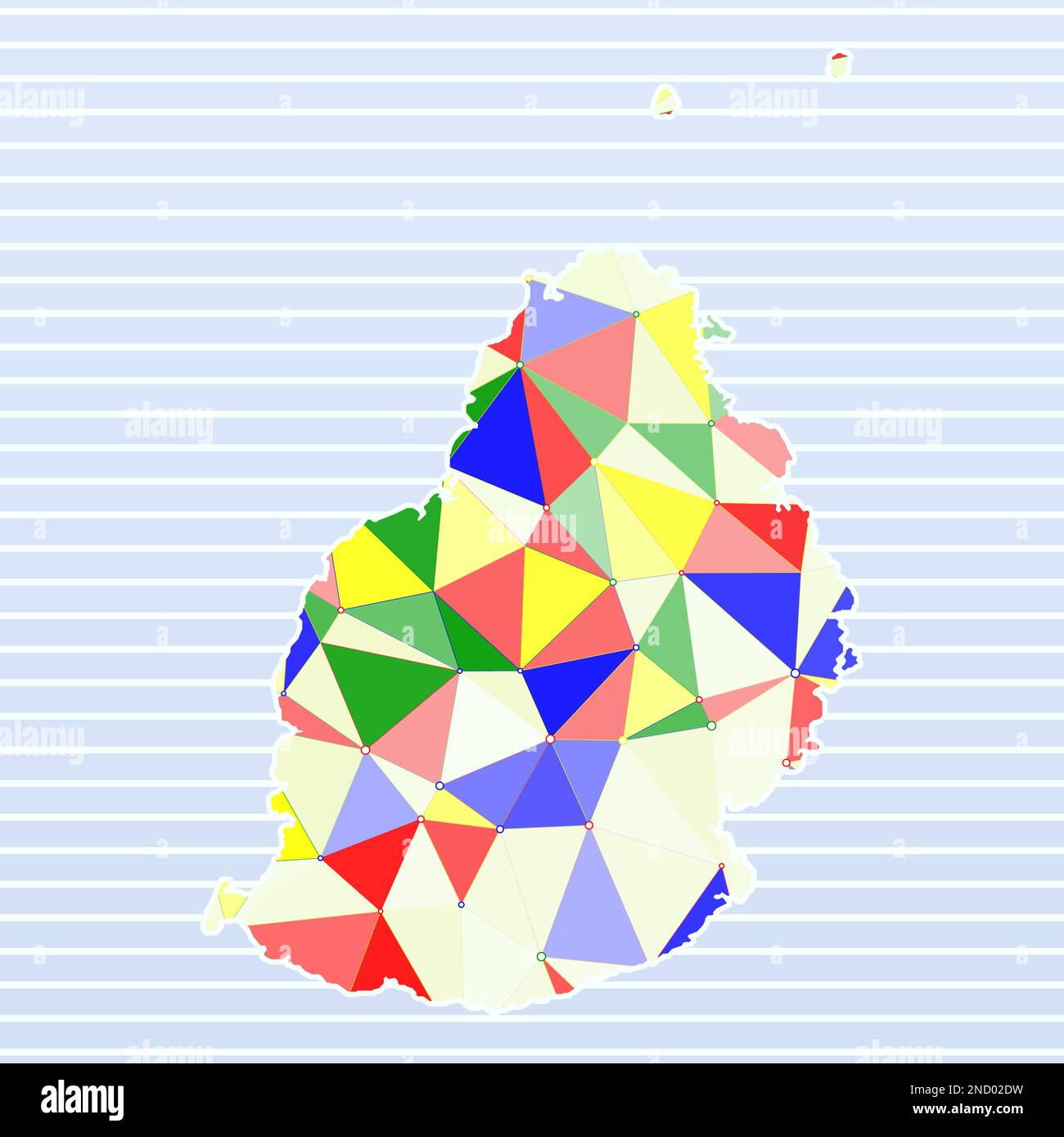 Mauritius vector illustration. Mauritius design on gradient stripes ...