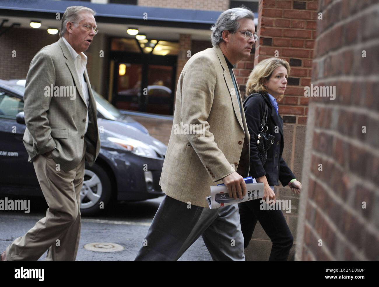 Dr. William Petit Jr., center, arrives at Superior Court in New Haven ...