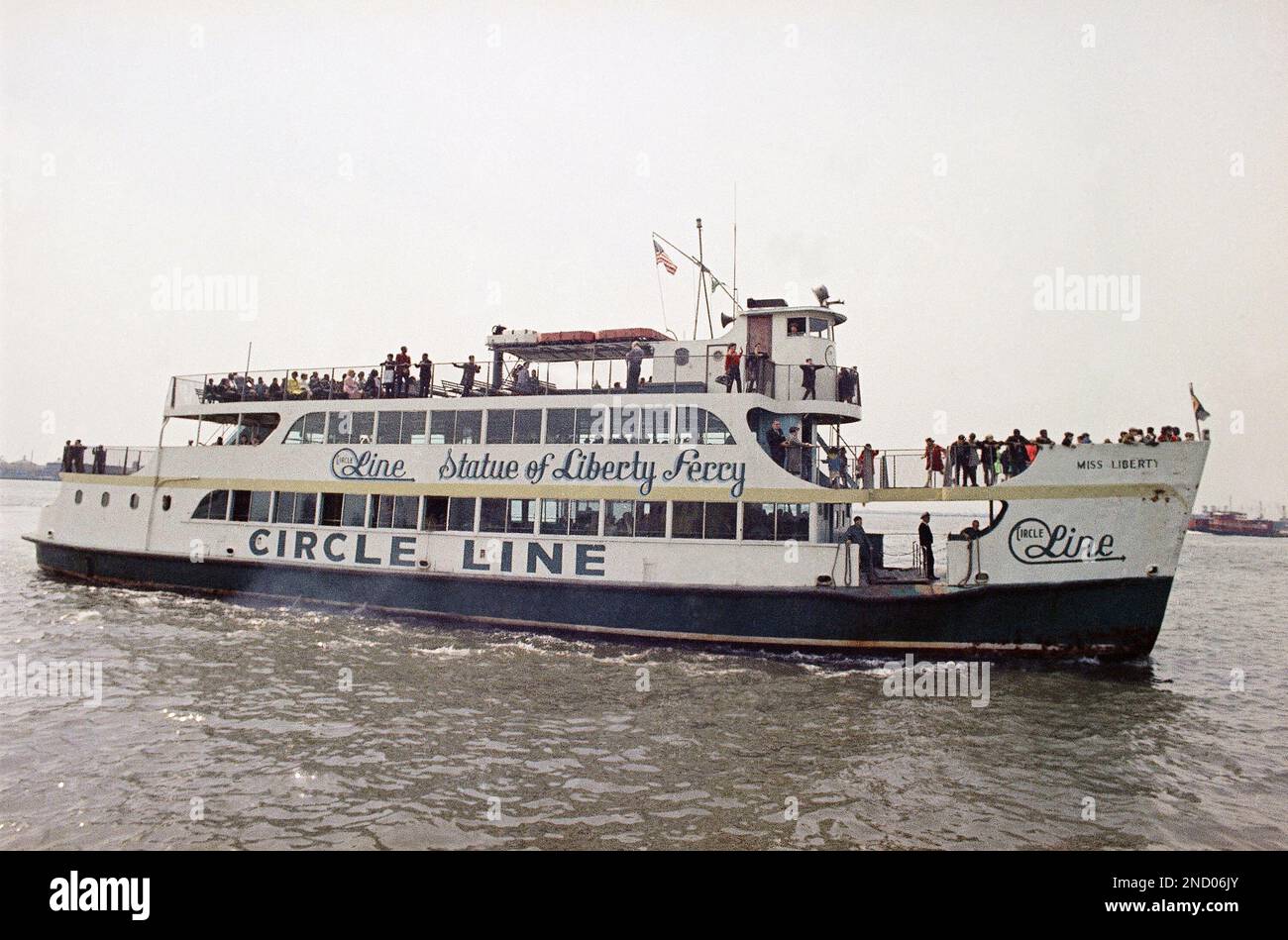Circle Line's Statue of Liberty Ferry in New York on May 1, 1968. (AP ...