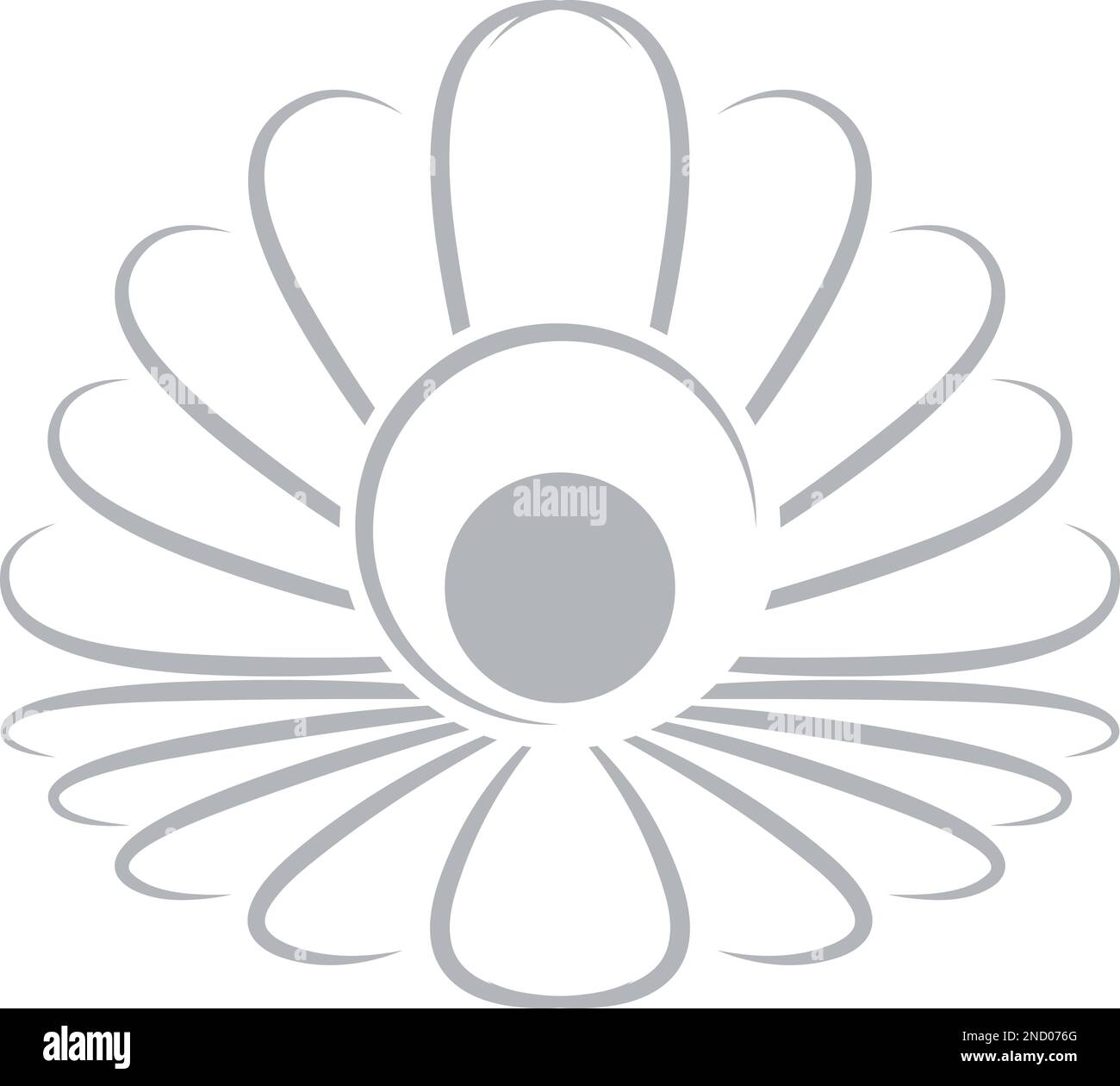 Open Shell with Pearls Logo, Shell, Logo, Icon, Background Stock Vector ...