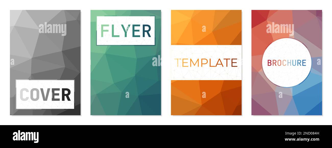 Set of backgrounds for covers or brochures. Can be used as cover ...
