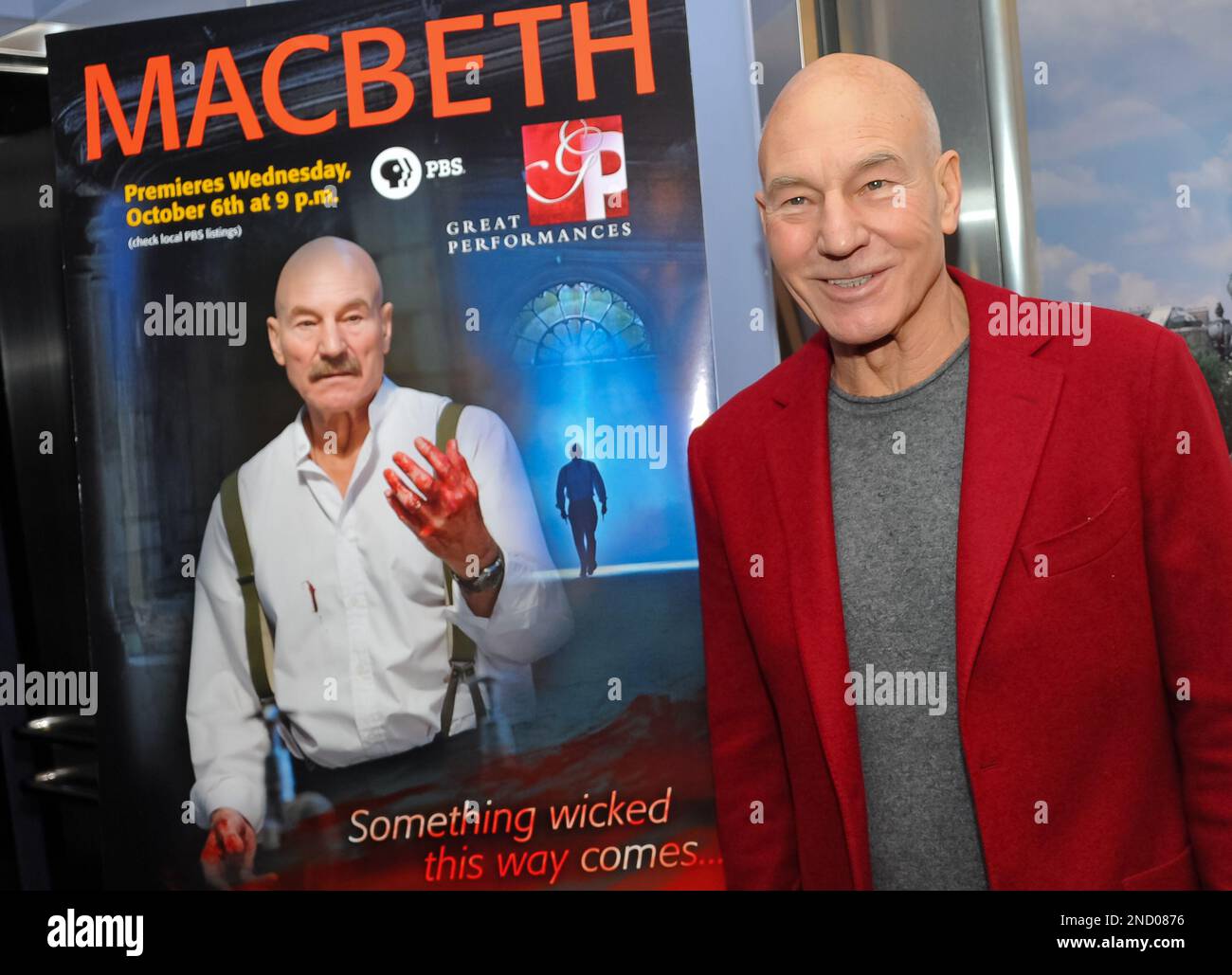 Actor Sir Patrick Stewart attends the world premiere of 'Macbeth' at ...