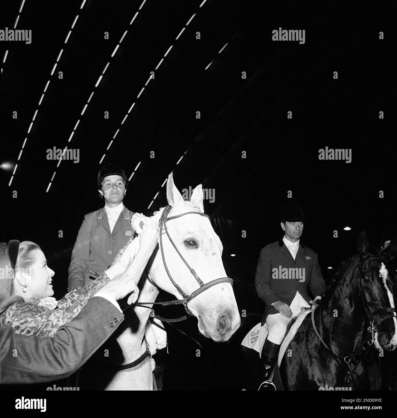 After the Nice Horse Show, Princess Grace of Monaco pins cockade on ...