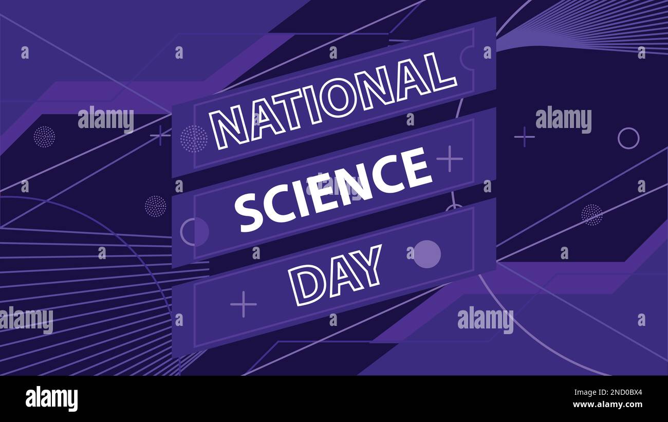 National Science Day banner vector design celebrated on February every ...