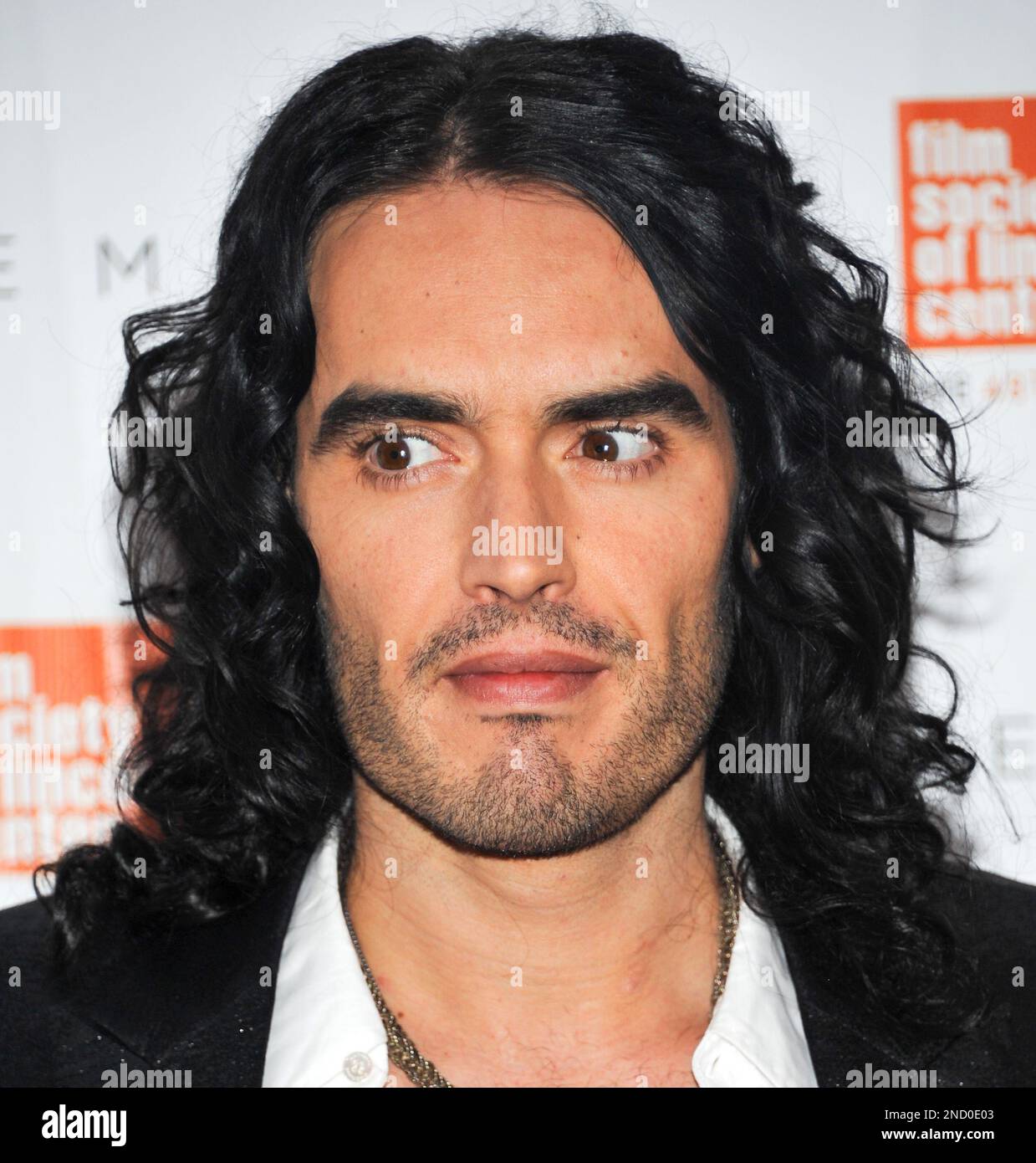 Actor Russell Brand arrives at the premiere of 'The Tempest' at Alice ...