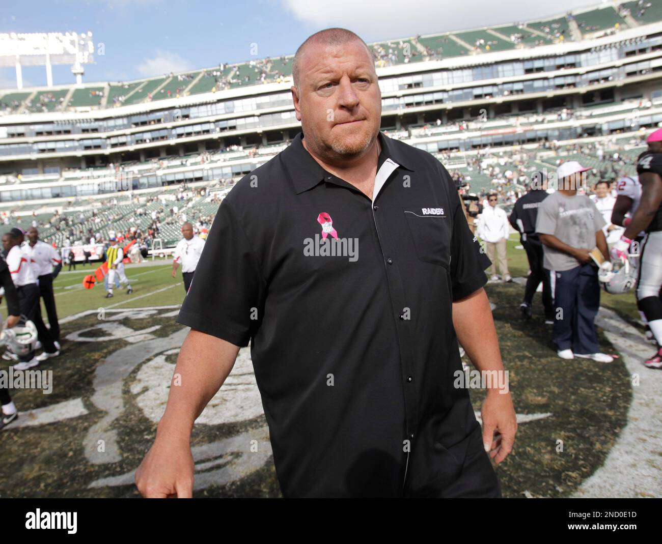 Oakland Raiders head coach Tom Cable after game against Houston Texans ...