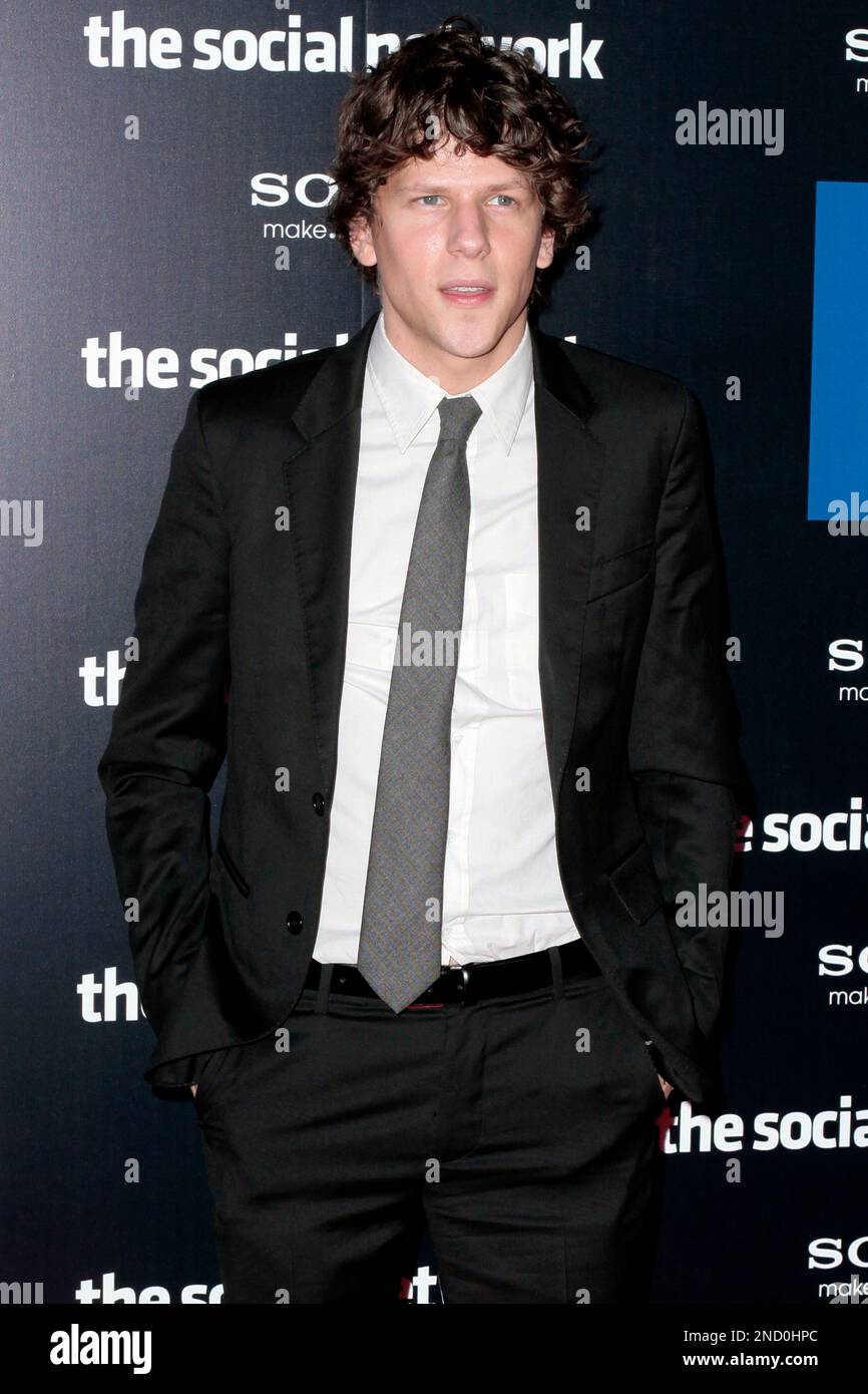 U.S actor Jesse Eisenberg poses for photographers as he arrives to The ...