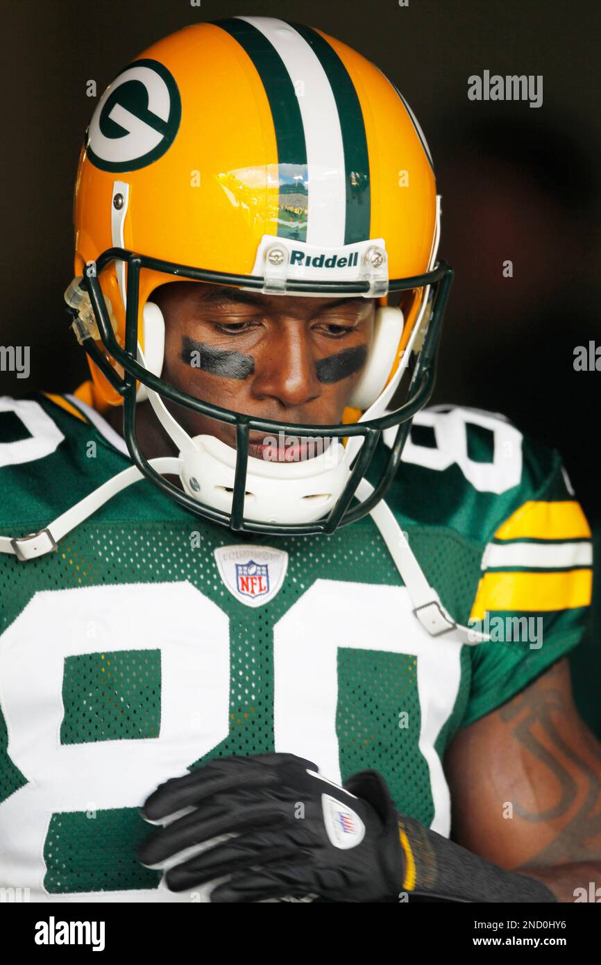 Green Bay Packers' Donald Driver waits to be introduced before an NFL ...
